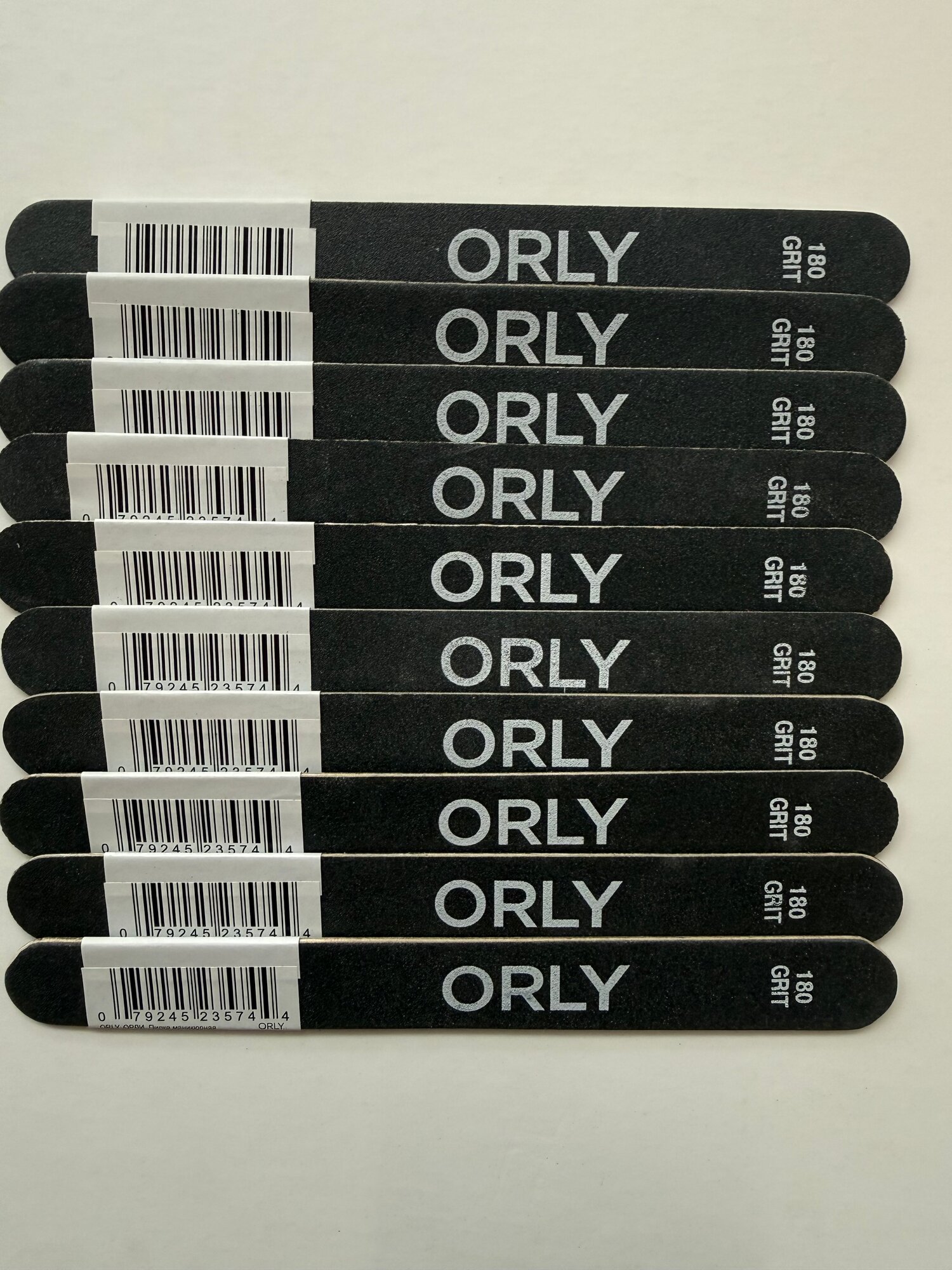 ORLY Пилка для крепких натуральных ногтей "Black board" 180ед (10 шт)
