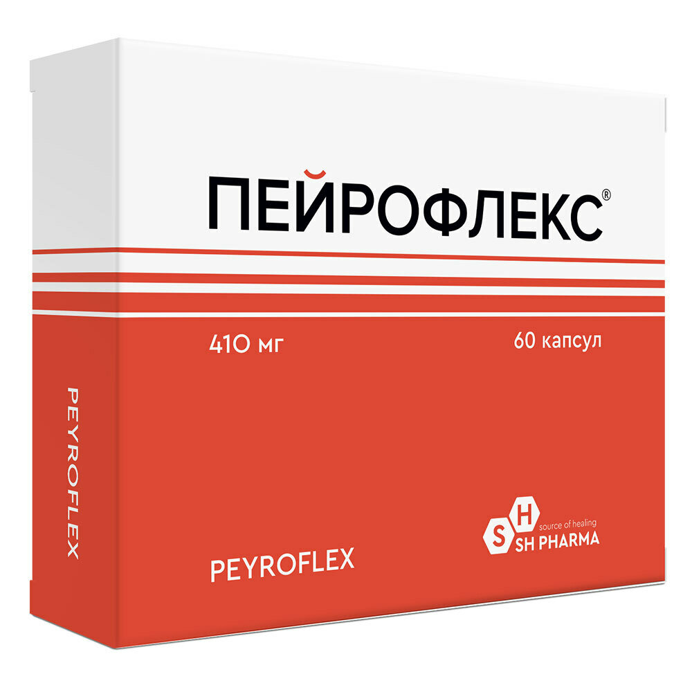 Sh pharma пейрофлекс 60 шт. капсулы массой 410 мг