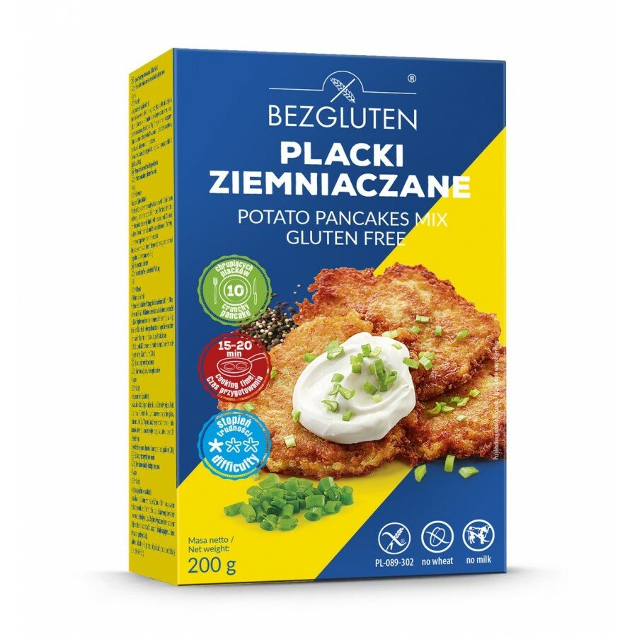 Картофельные оладьи Bezgluten - безглютеновая смесь, 3шт x 200 г