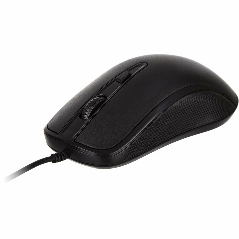 Мышь компьютерная черная, USB 800-2400DPi, 121,5x64x39мм BT-JM-001/E-M002A, 1637454