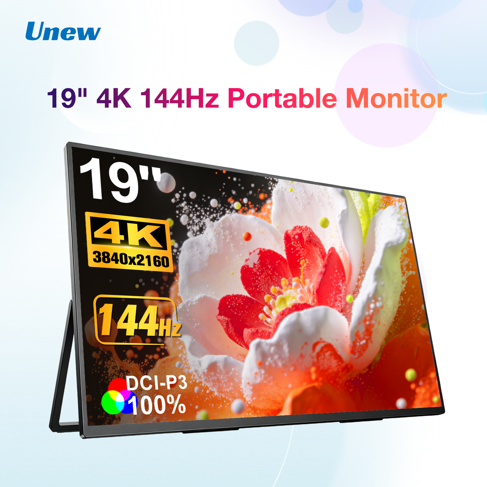 Портативный монитор 19" 4K 144Hz IPS HDMI Type-C