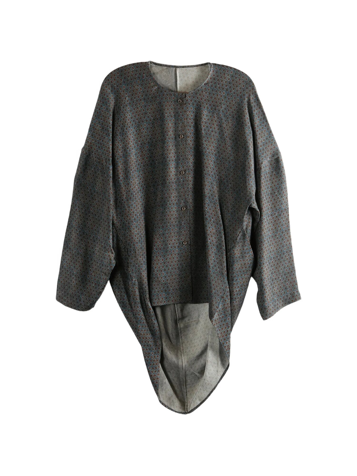 Рубашка Geometric-print asymmetric shirt