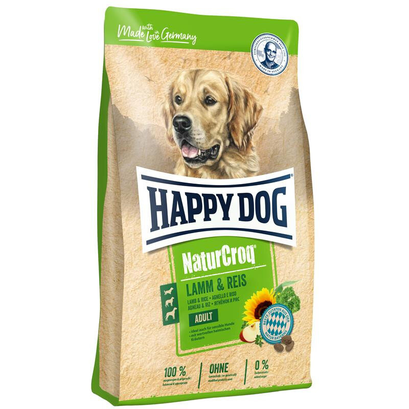 Happy Dog NaturCroq Lamb&Rice Сухой корм для собак Ягненок/Рис, 15кг