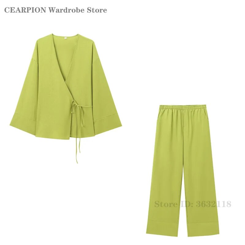 Женский костюм Тан CEARPION из полиэстера и хлопка Зеленый, M, Bright green Suit