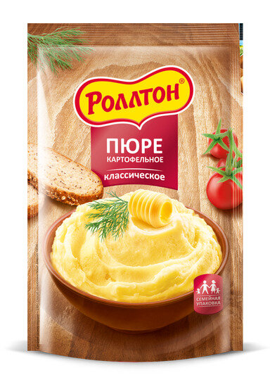 Картофельное пюре роллтон классическое 240гр.*8 шт.