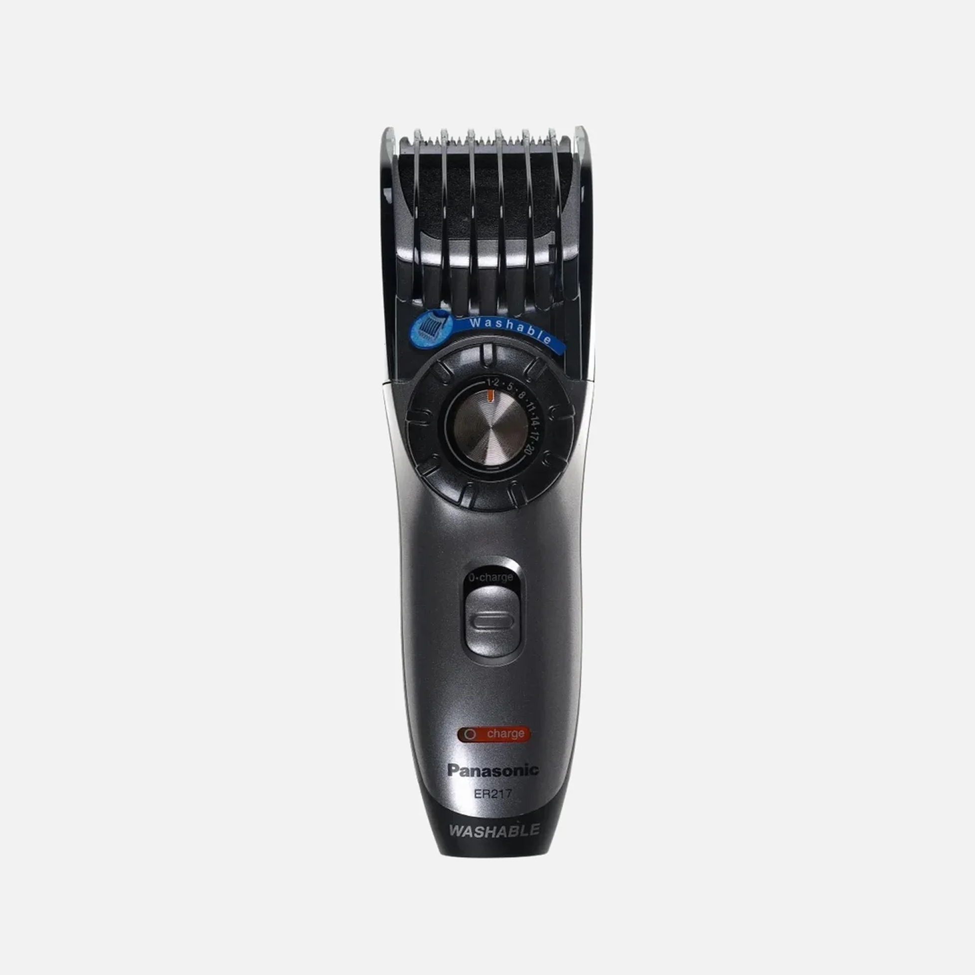 Триммер Panasonic ER-217-S751, для бороды, усов, нержавеющая сталь, серебристый