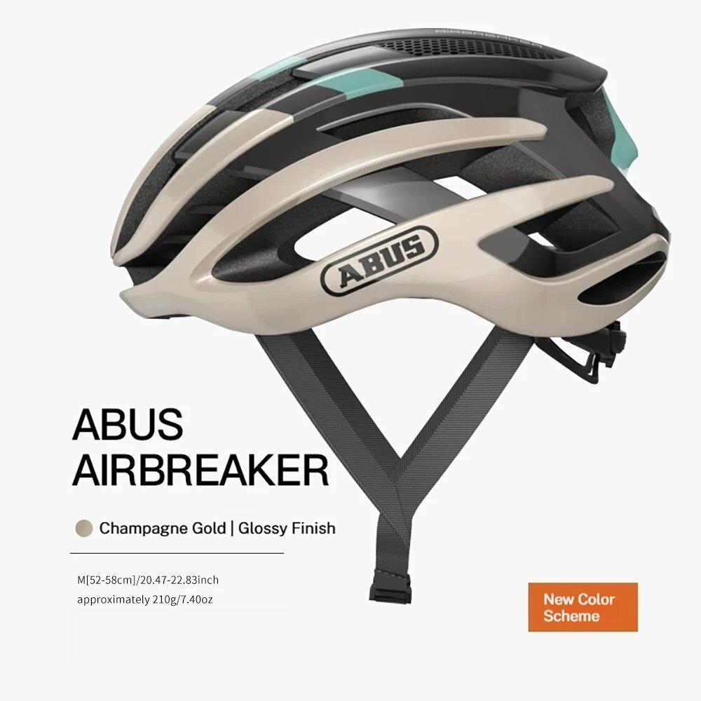 ABUS шлем AIRBREAKER для взрослых M, Светло-желтый, champagne gold