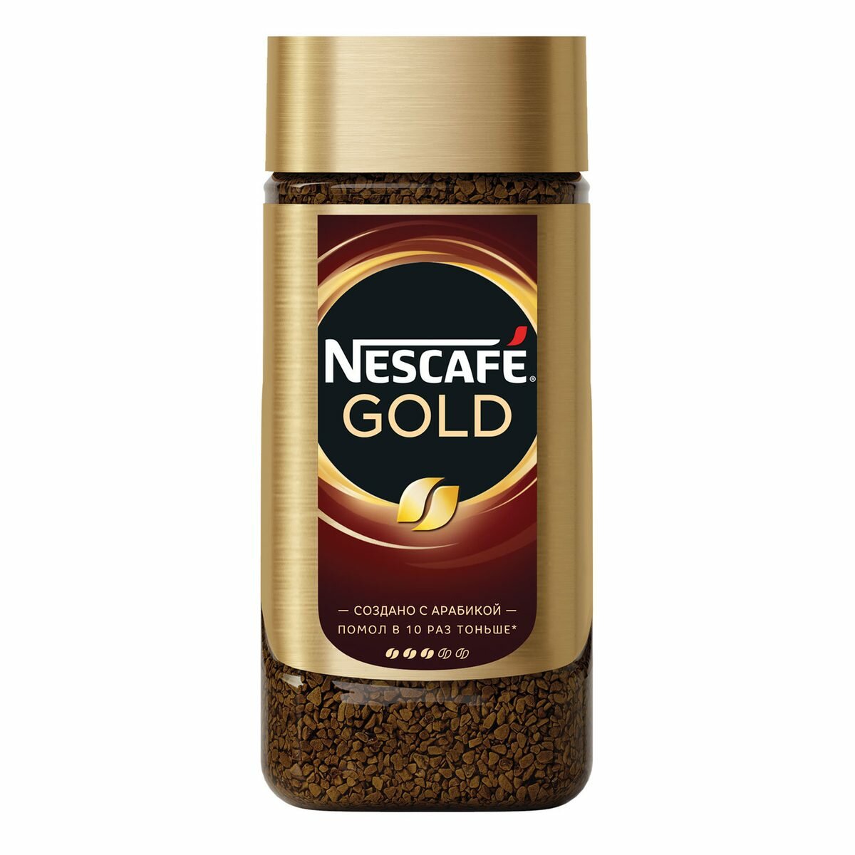 Кофе растворимый Nescafe Gold, сублимированный, 190г, стеклянная банка, 12135508