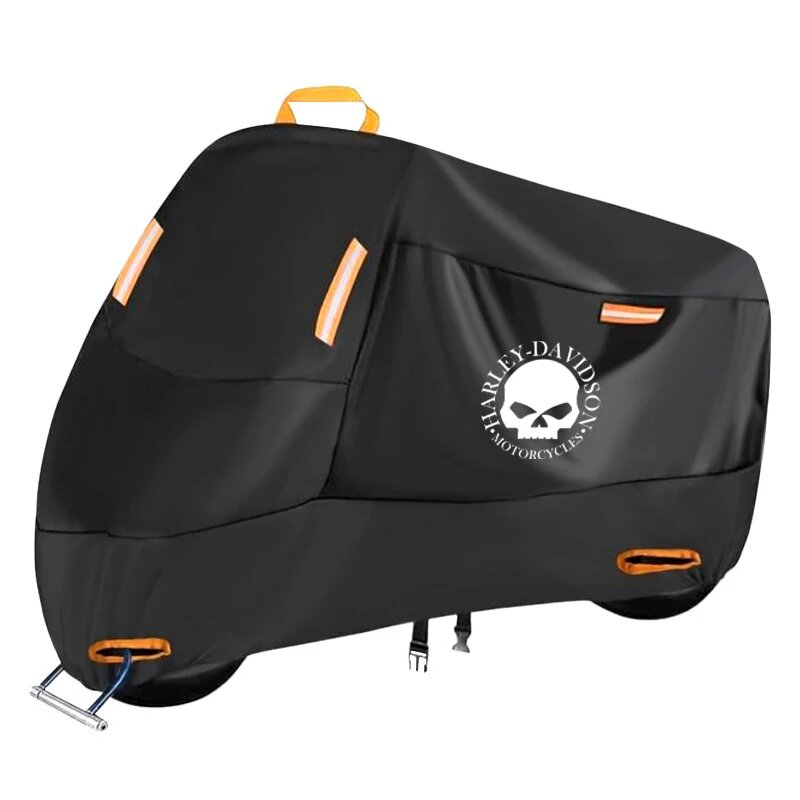 Утолщенные чехлы для мотоциклов Harley Davidson, защитный чехол от ультрафиолета, универсальный пылезащитный чехол для мотоциклов и скутеров, для использования в помещении и на улице