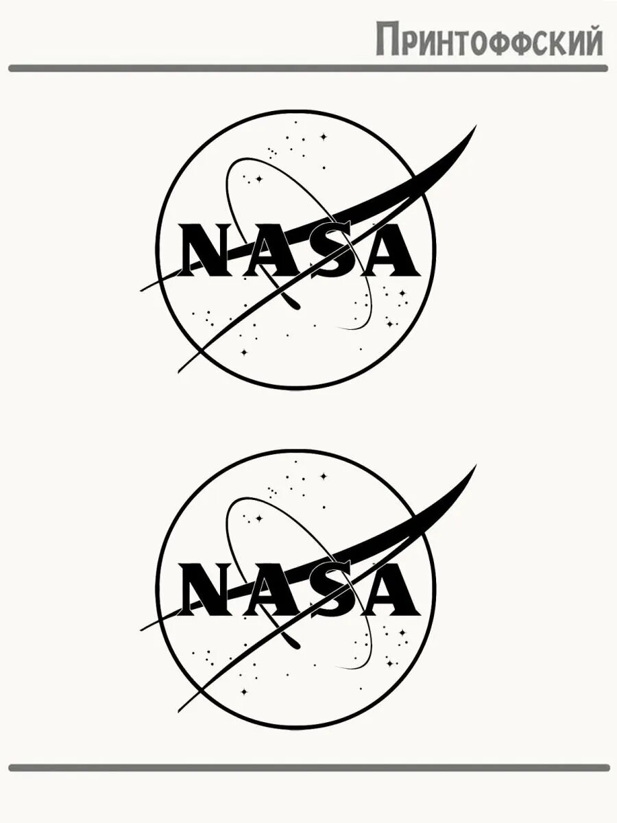 2-е (Две) Термонаклейки Наса Космос Сша Nasa Cosmos Usa