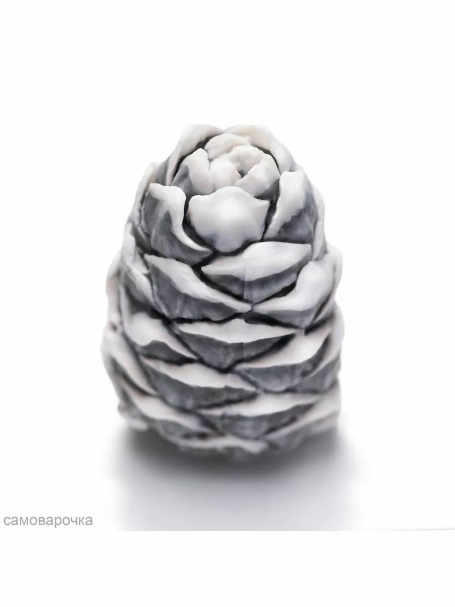 Шишка кедровая, cиликоновая форма для шоколада, гипса, свечей 3D