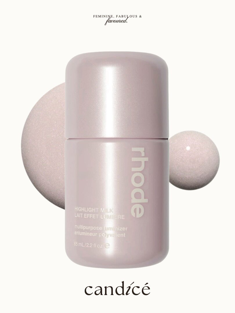 RHODE многофункциональный хайлайтер для лица и тела HIGHLIGHT MILK в оттенке 01 PEARLY PINK, 65 мл
