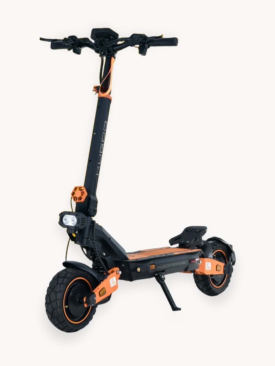 Электросамокат Kugoo Kirin G2 Pro Max, взрослый, максимальная скорость 55 км/ч, дальность хода до 60 км.