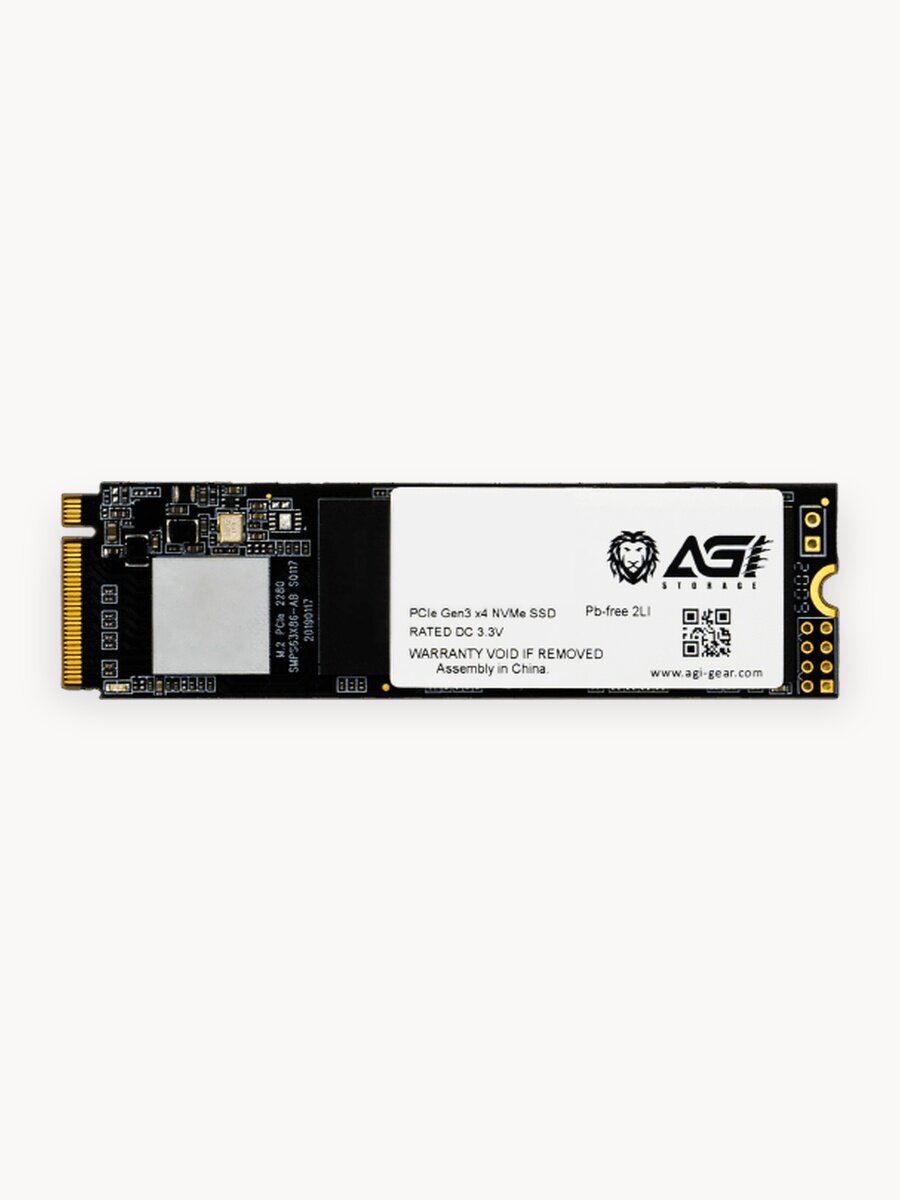 SSD накопитель AGI AI198 AGI256G16AI198 256ГБ, M.2 2280, PCIe 3.0 x4, NVMe, M.2, rtl