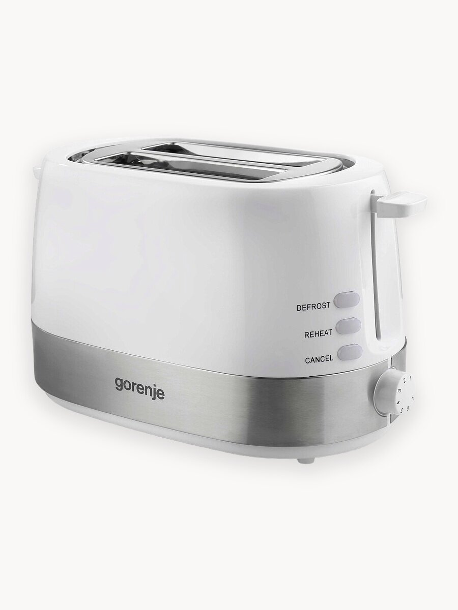 Тостер Gorenje T850WE белый, мощность 850 Вт