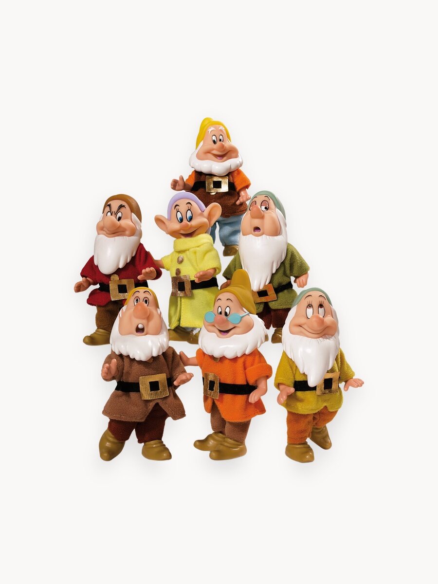 Набор фигурок Гномов 7шт высота 11 см (мультфильм Белоснежка и семь гномов)