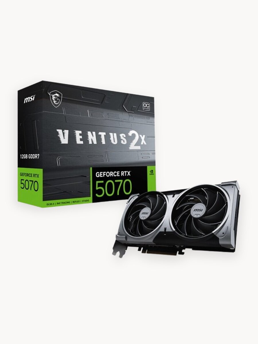 Видеокарта MSI RTX 5070 VENTUS 2X OC