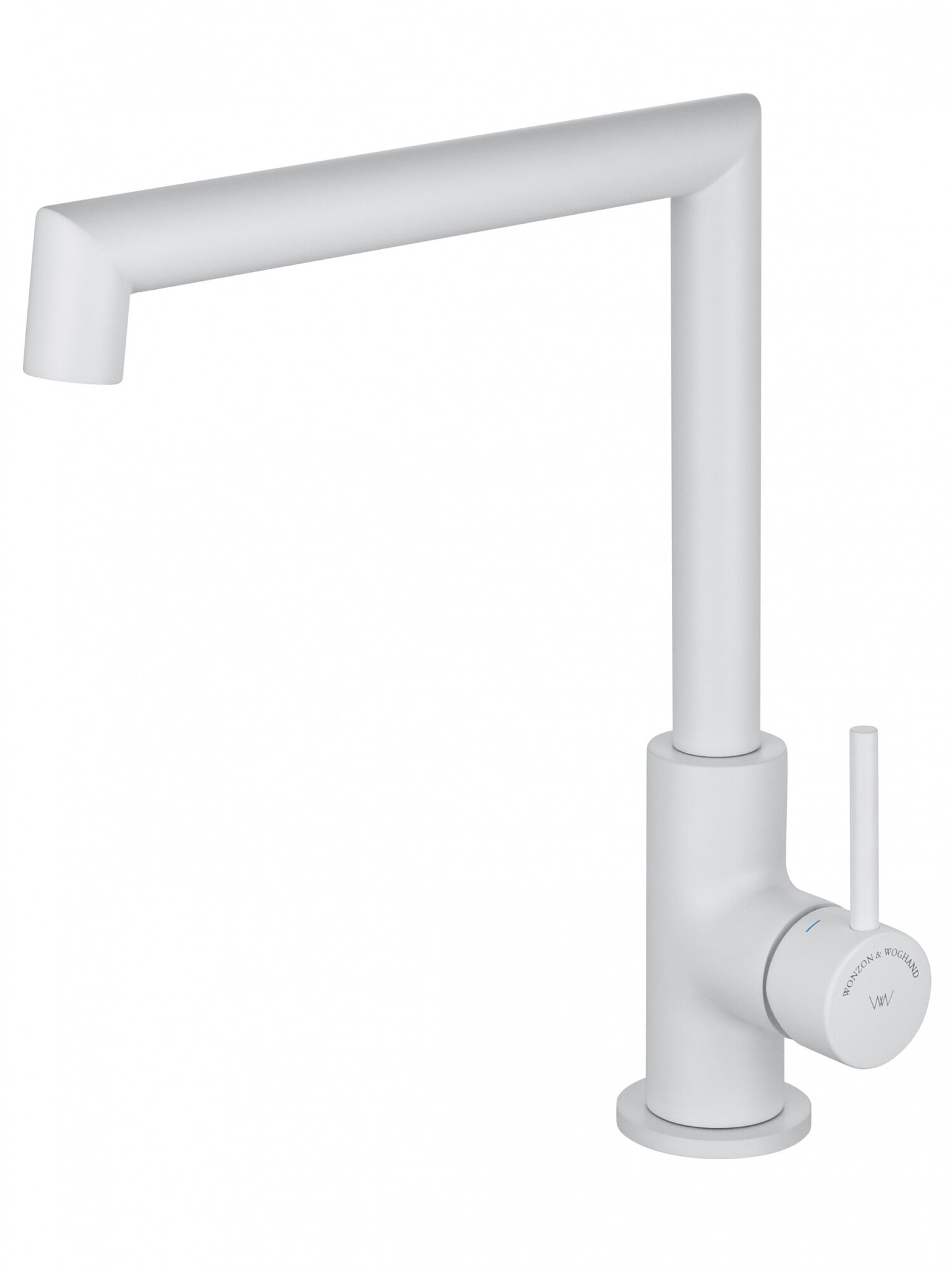 Смеситель для кухни Wonzon & Woghand WW-L1005-MW матовый белый, латунный, рычажный