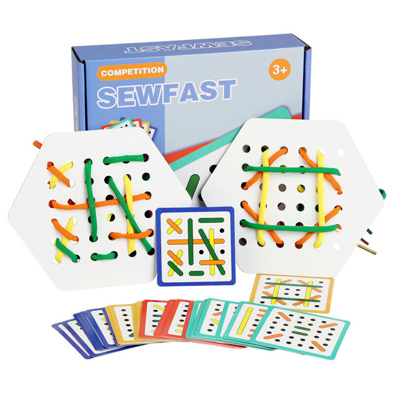 Деревянная игрушка для определения цвета шестиугольник для развития и обучения детей