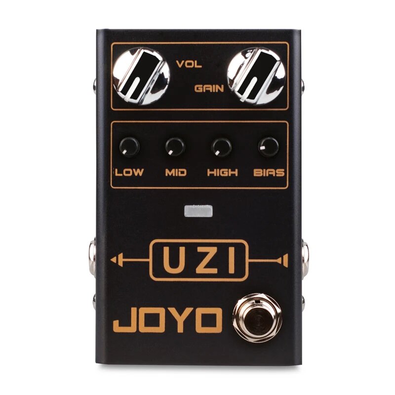 Педали эффектов для электрогитары Joyo R-03 Uzi Distortion, процессор, ножной переключатель для музыки в тяжелых металлах, запчасти для настоящей байпас гитары