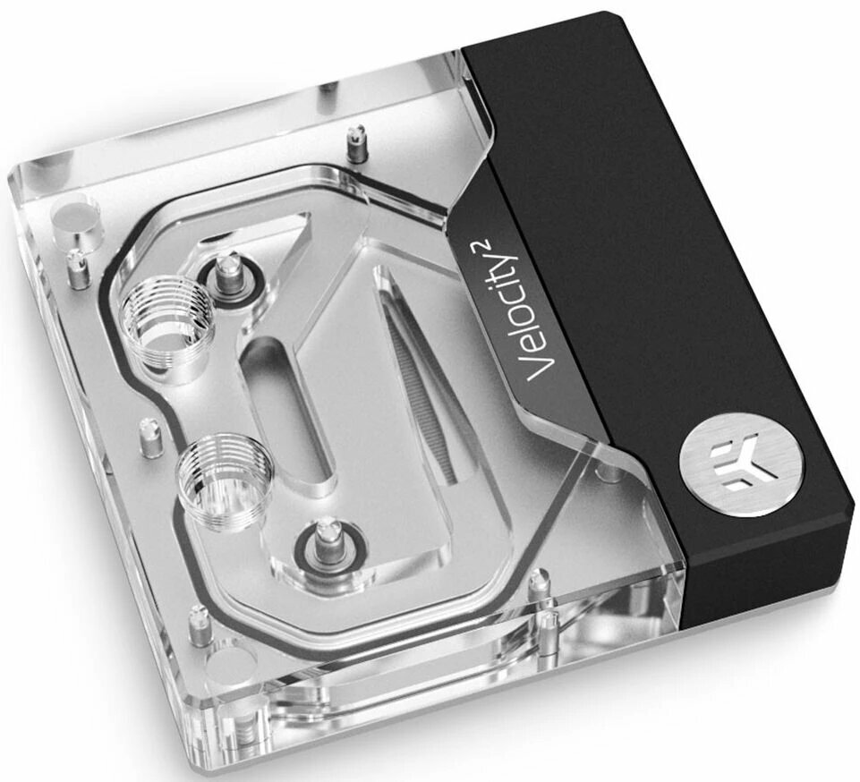 Водоблок для СЖО EKWB EK-Quantum Velocity D-RGB - 1700 Nickel + Plexi (3831109857663)