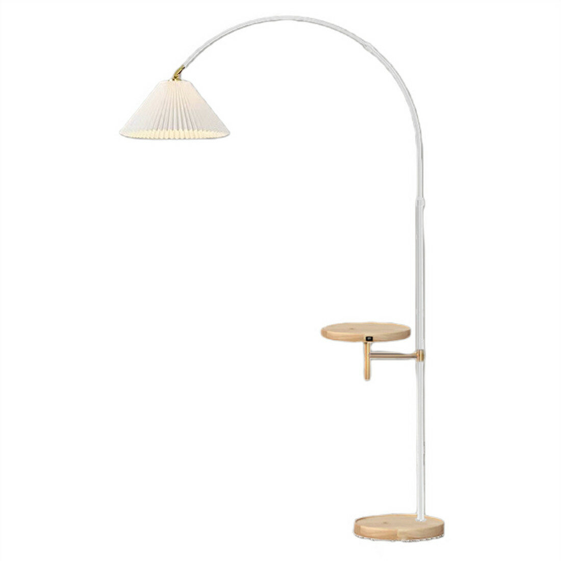 Торшер росток 200482, 1x40W h1650 E27 DIY22 белый/белый абажур