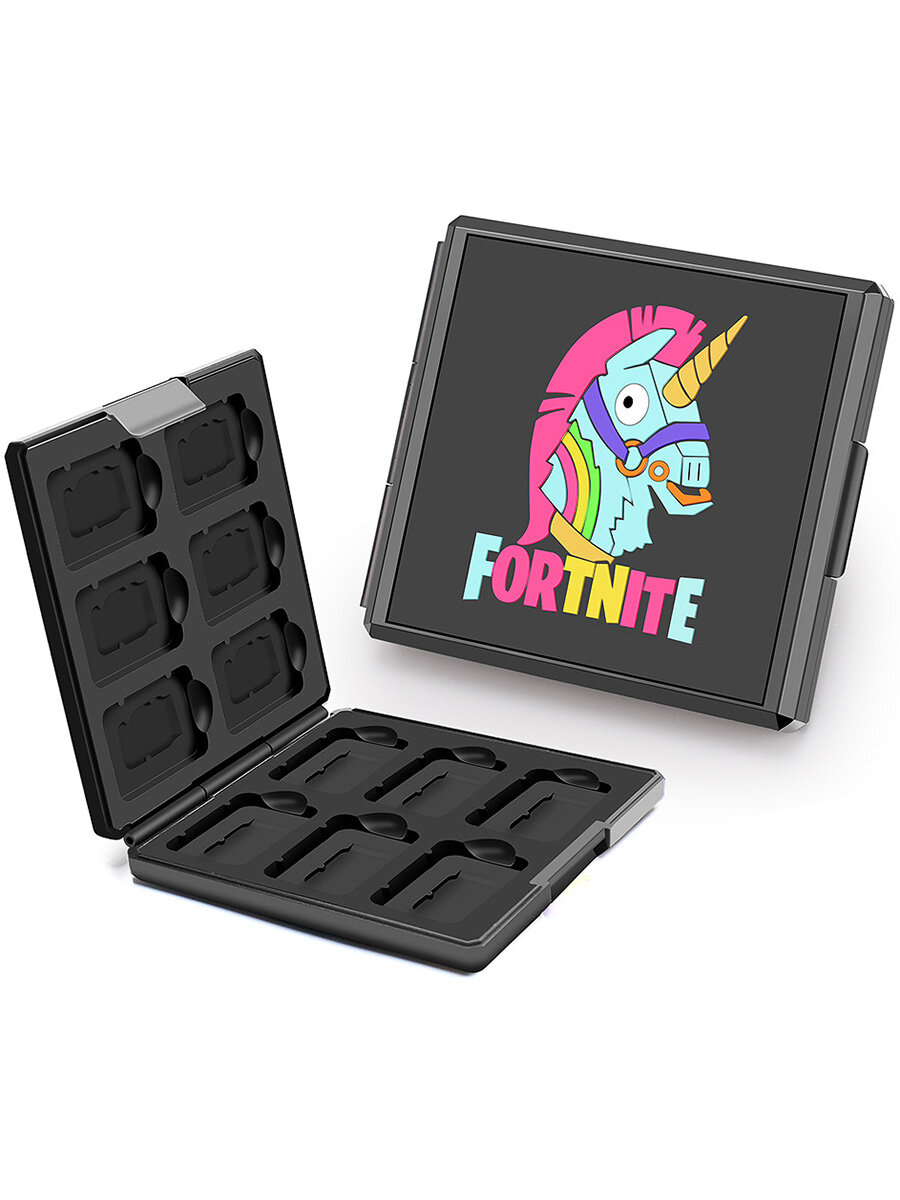 Кейс для хранения 12 игровых картриджей Nintendo Switch (Fortnite)
