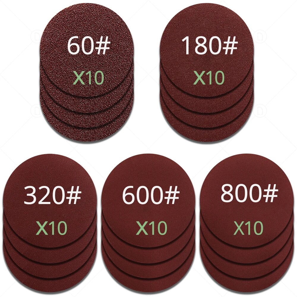 Ассортимент наждачной бумаги 2 3 дюйма, зернистость 60-5000, 3 Inch 75mm, 60-180-320-600-800