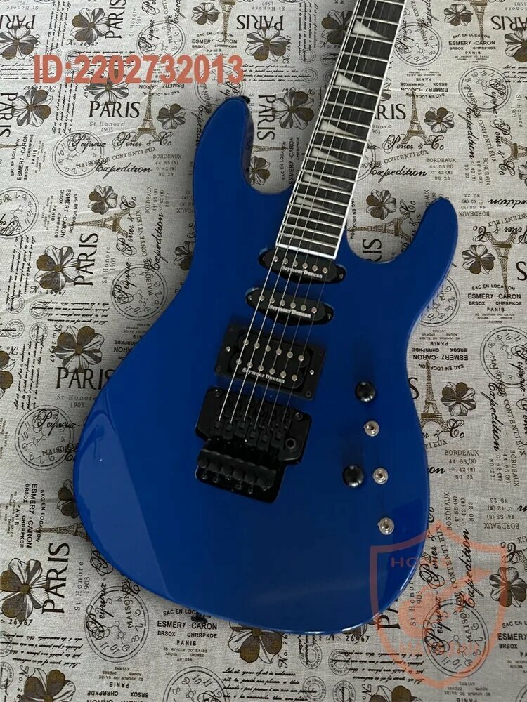 Электрогитара Ibz 7V / Jackson Персонализированный цветочный узор с водной печатью 6-струнная