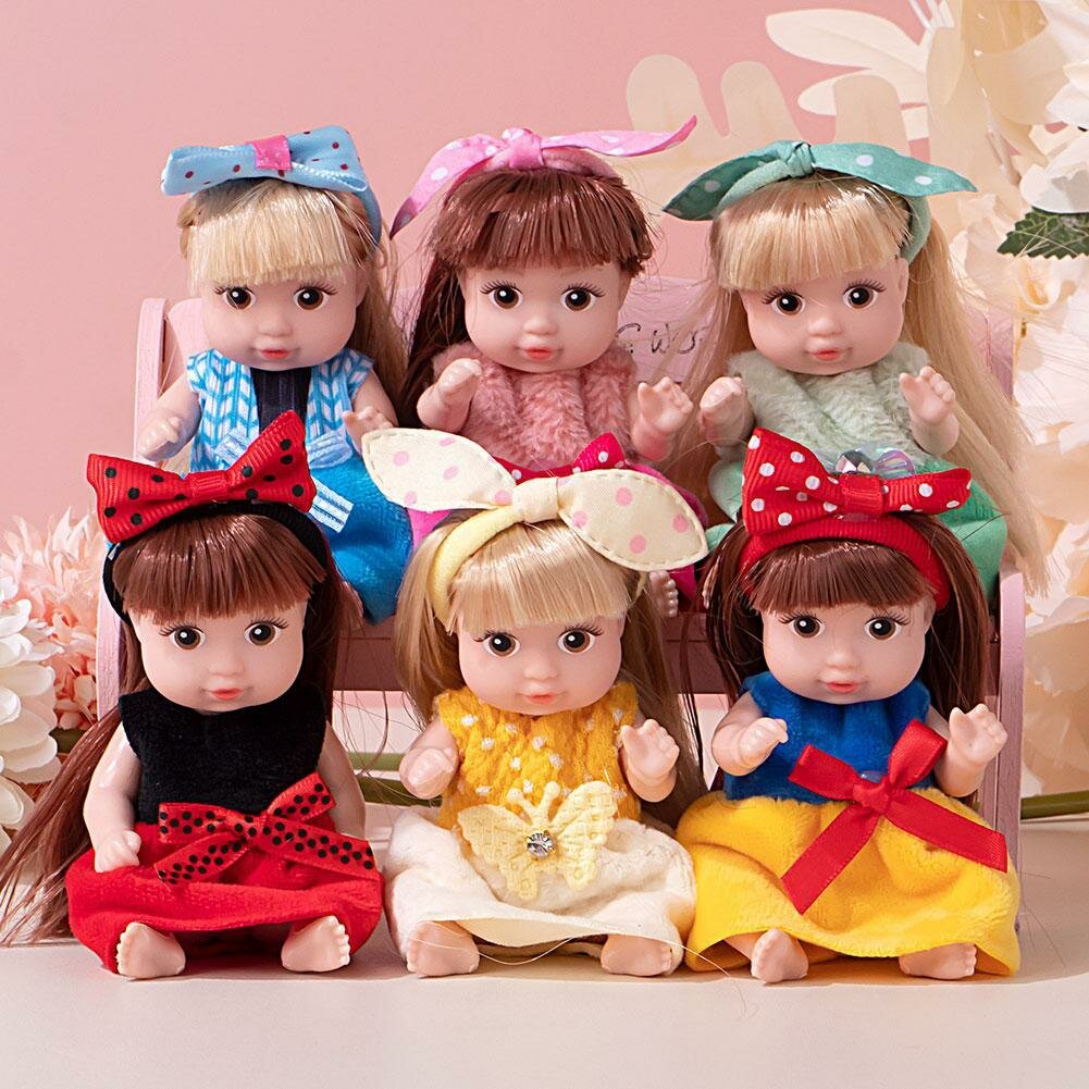 Игрушки куклы для девочек, набор маленьких принцесс, 6 шт