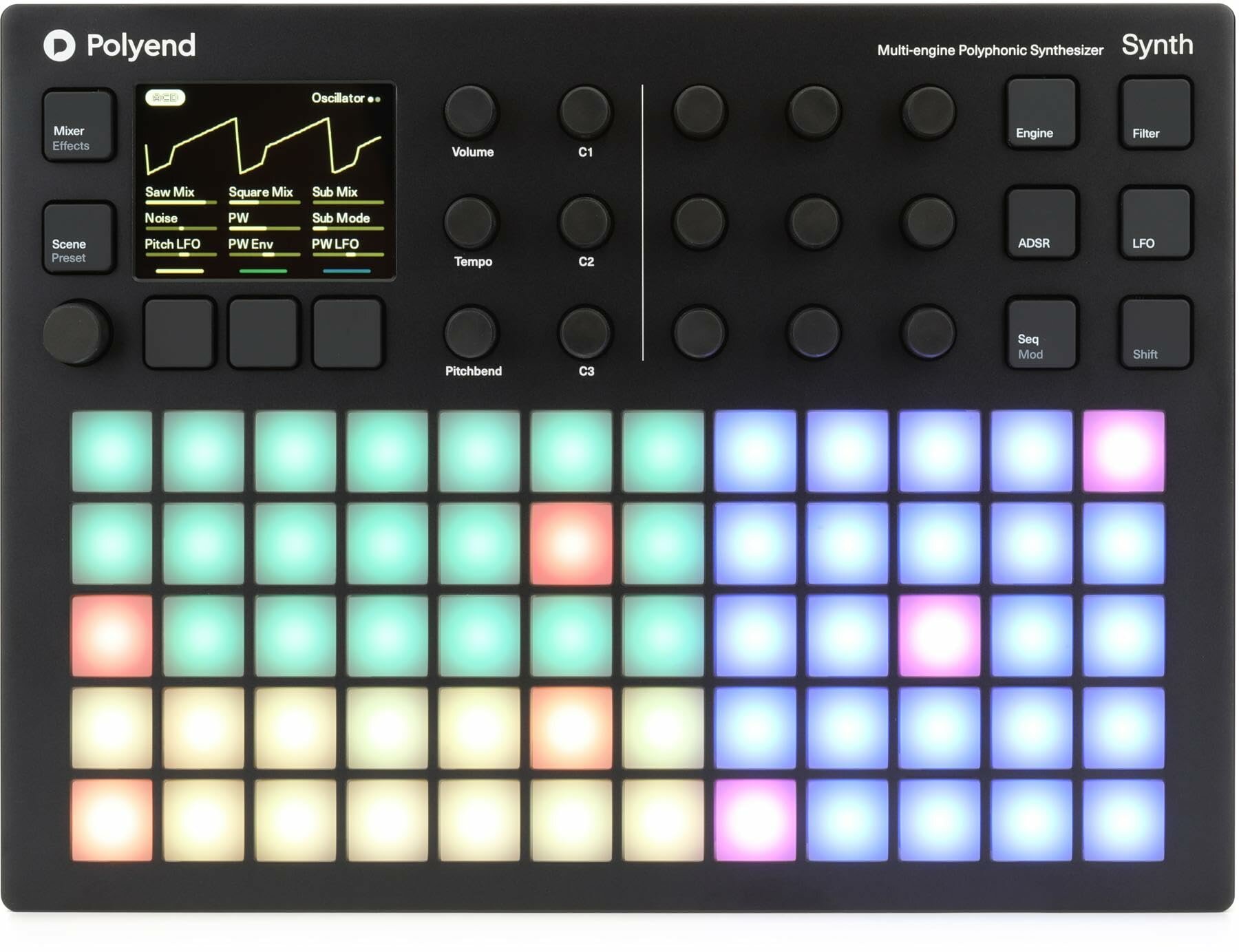 Polyend Synth - Сэмплер/Грувбокс, многоголосный синтезатор, Три независимых синтезатора, USB, MIDI