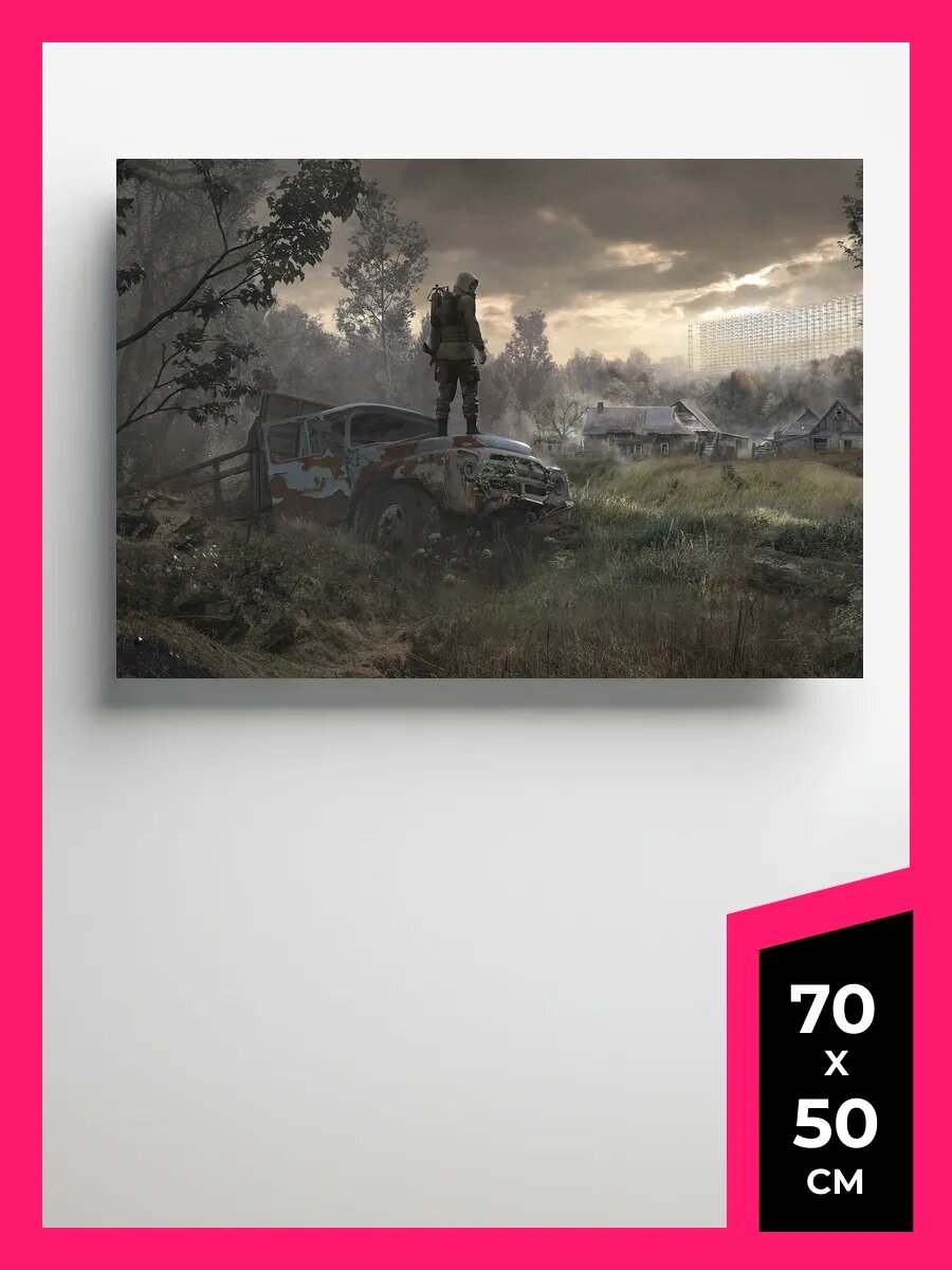 Постер Stalker плакат Сталкер 46 A5070, матовая фотобумага премиум качества