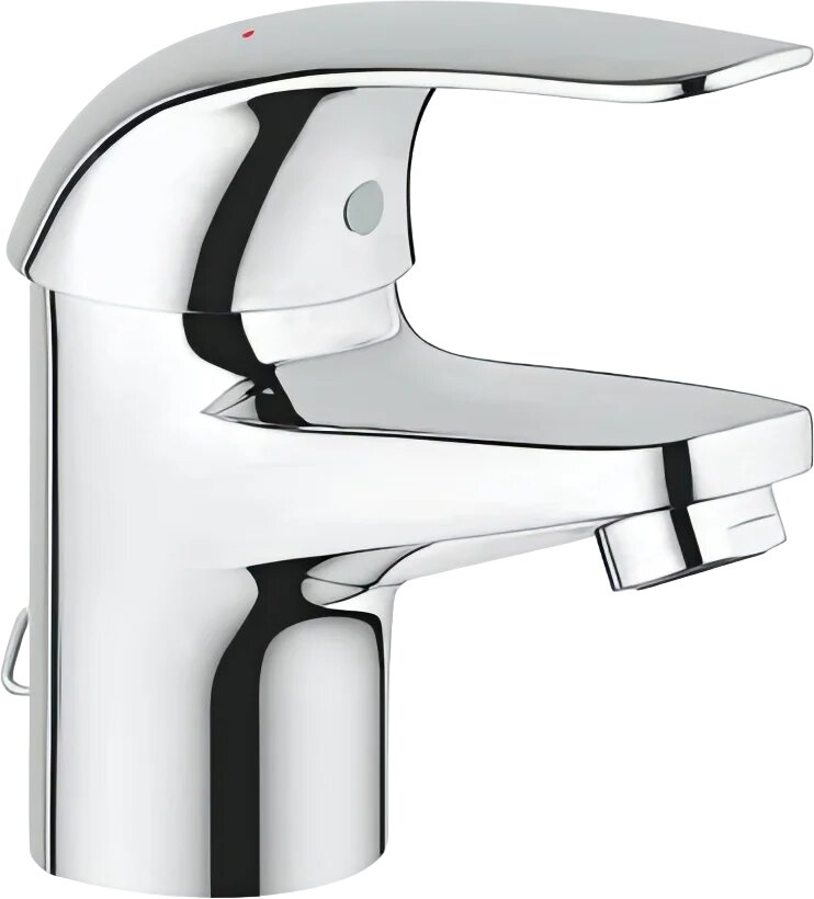 Смеситель для раковины Grohe Euroeco 32881000 хром, глянцевый, кран для ванной в раковину, из латуни, рычажный, с керамическим картриджем