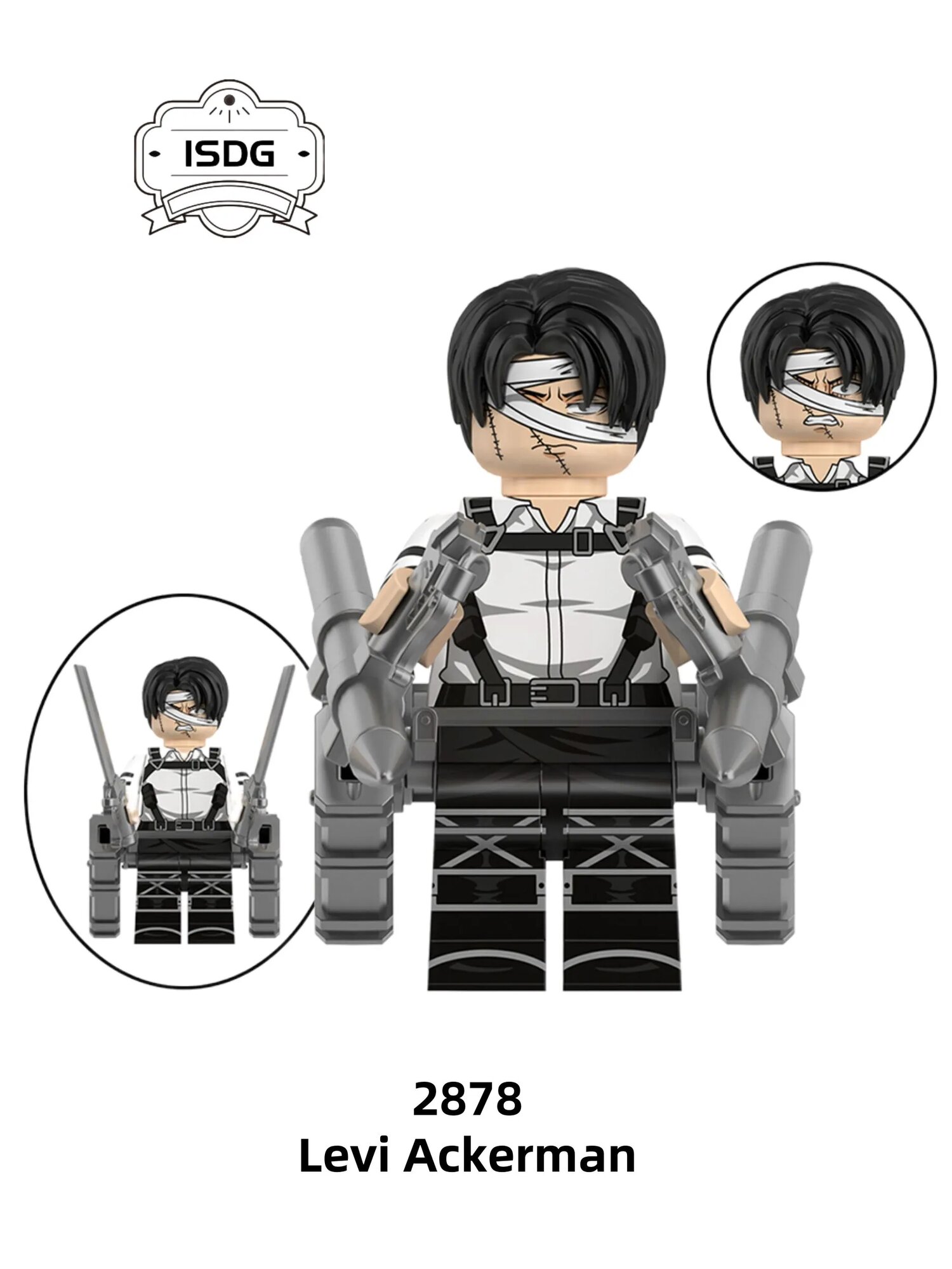 Фигурок Конструктор минифигурки, e Атака титанов (Attack on Titan) 4.5см-пакет/-MC_2878