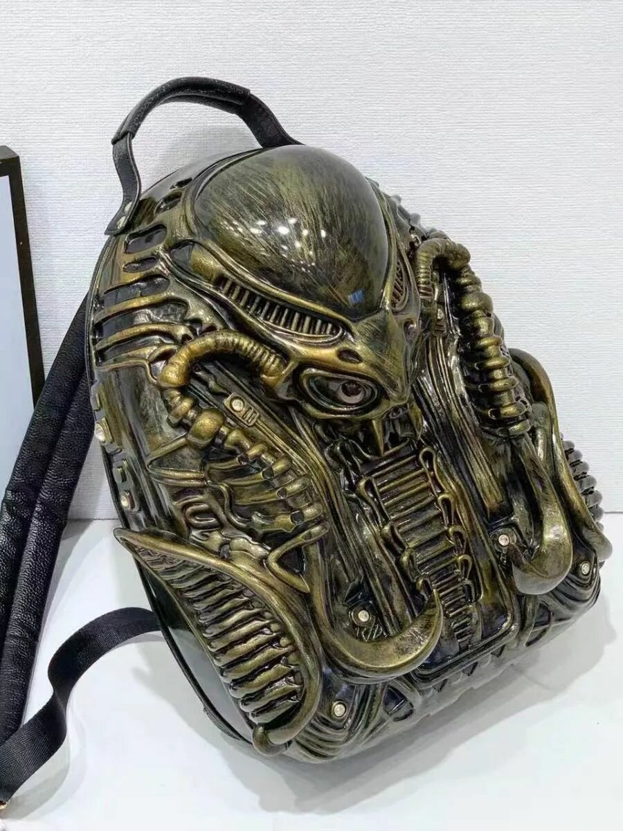 Рюкзак в стиле антиконформистский панк, 2 ручки + лямки, водоотталкивающая ткань, отдел для ноутбука 15", для уличного стиля