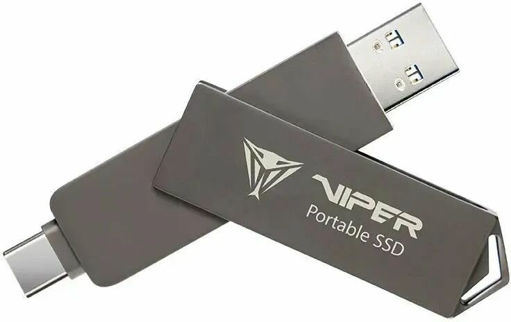 Накопитель SSD Patriot USB3.2 Gen2 512GB PVP30512G28UDG Viper PVP30 2.5" черный