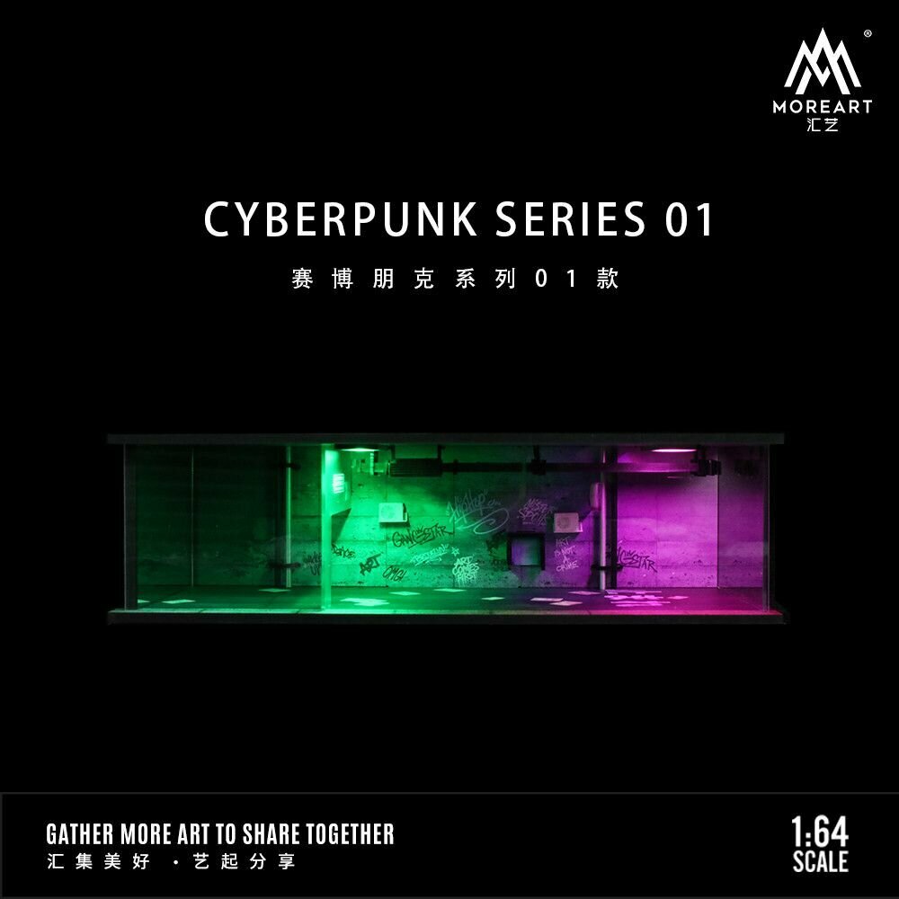 TimeMicro&MoreArt 1:64 Cyberpunk 01-04 Light Edition Сцена Сборки