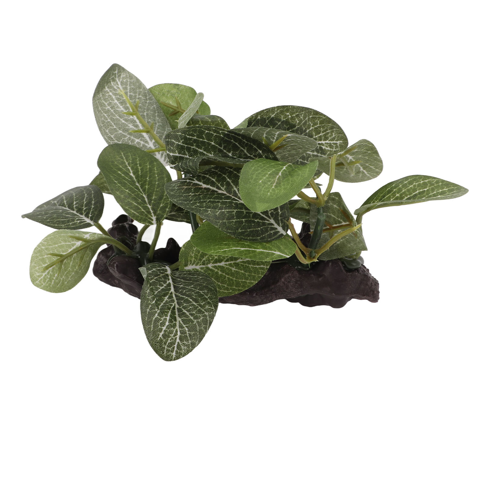 Aquarium Artificial Plant Plastic Simulation Lifelike Fish Tank Water Grass DecorationSunken Wood Oval Leaf