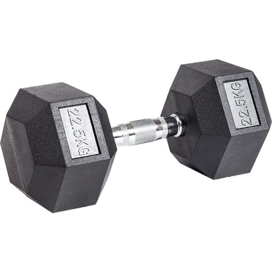 Гантель неразборная Victoryfit гексагональная 22,5 кг