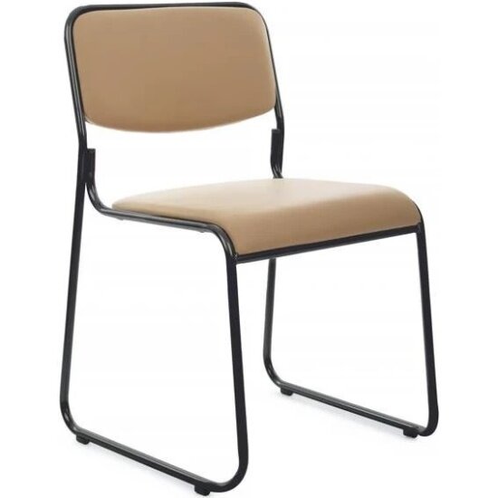 Стул для посетителей Riva Chair Nix RCH OMKL-02B Бежевый/Металл Черный
