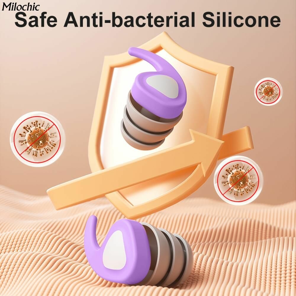 Детские силиконовые беруши водонепроницаемые с шумоподавлением многоразовые для сна и плавания