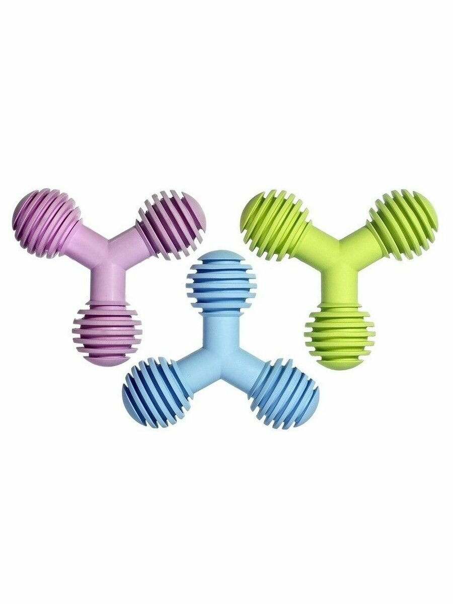 Karlie Игрушка для собак треугольник, резина, 8 см, розовая