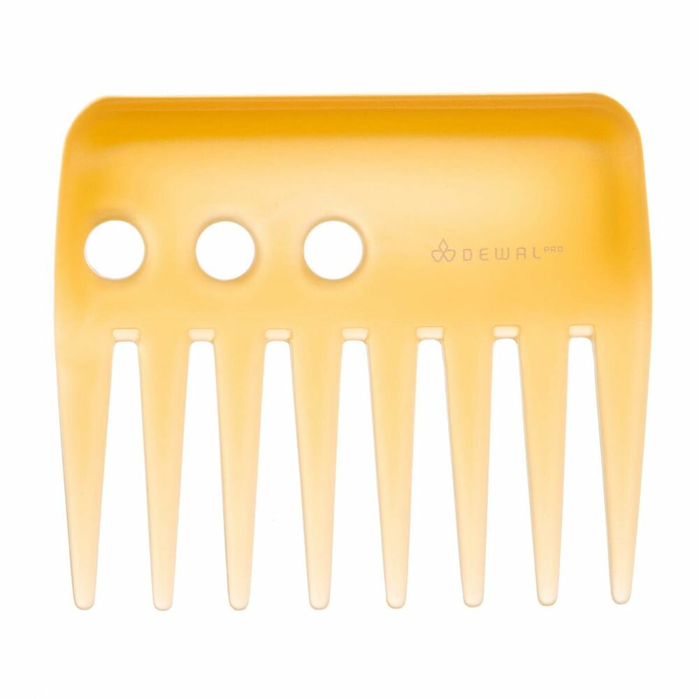 Гребень DEWAL моделирующий, антистатик, желтый 9 см