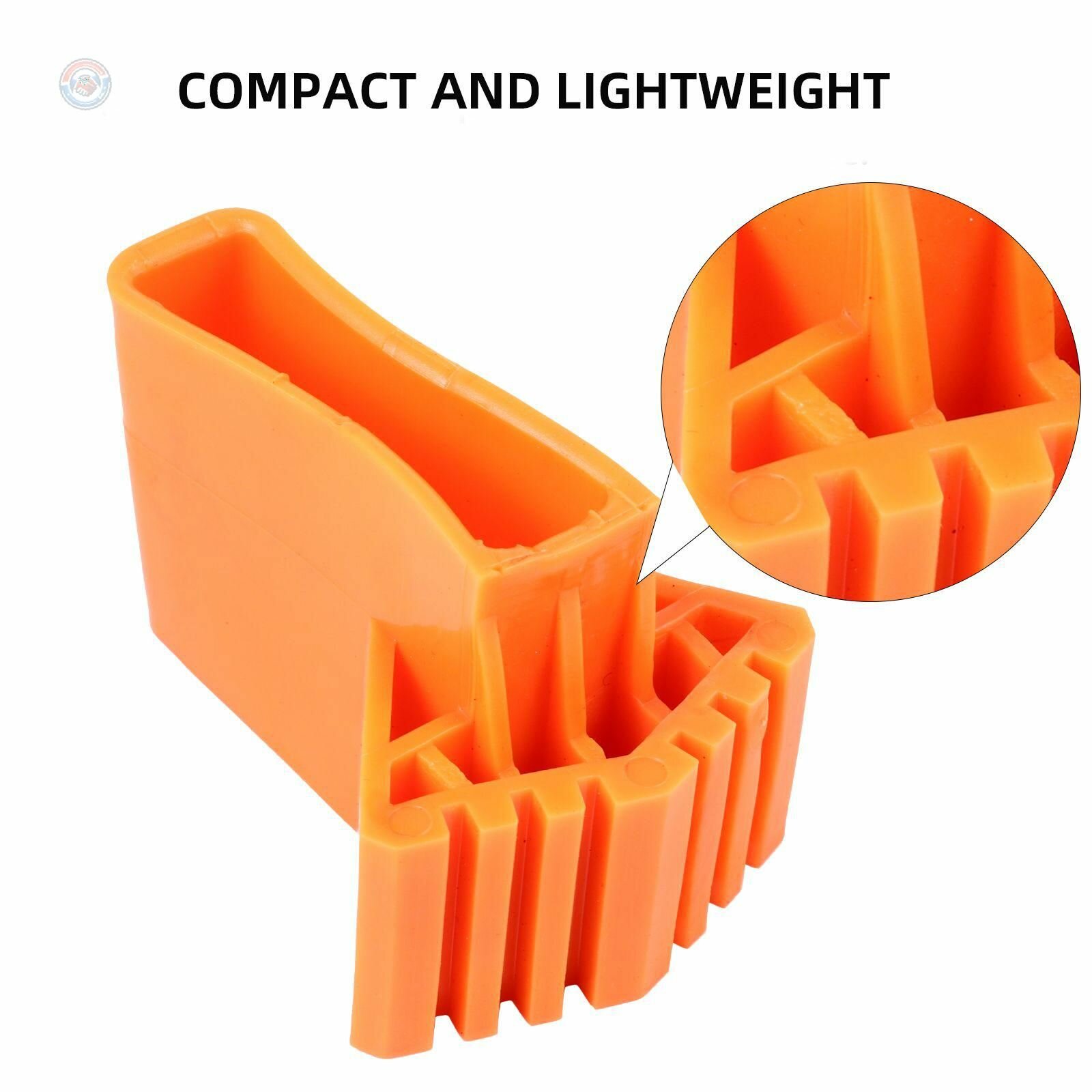 Запасные резиновые ножки для алюминиевой стремянки, антискользящие наконечники оранжевые, комплект 4 шт, защита пола и безопасность, универсальный размер