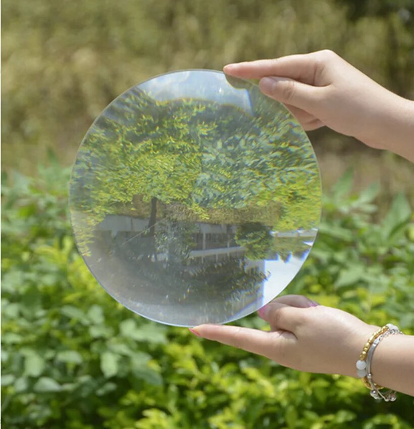 130 мм линза Френеля, конденсаторные линзы с резьбой из ПММА, DIY очки, лупа, светодиодная проекционная лампа, концентрическая круглая линза, 130mm, Focal Length 50mm