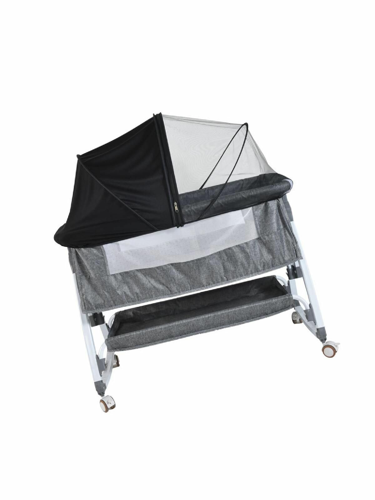 Затемняющий москитная сетка для детской кроватки - черный