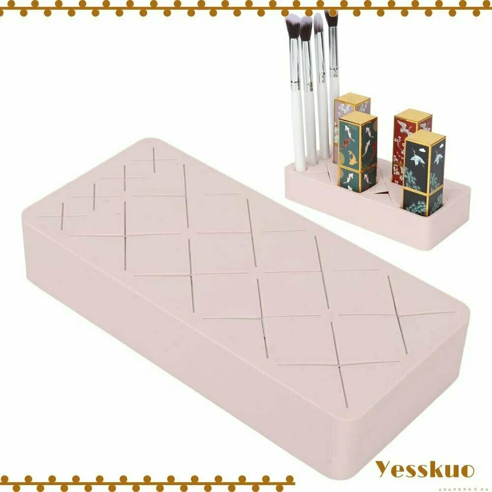 Кофр Yesskuo, для хранения косметики, силикон, 8 больших и 4 маленьких отсека