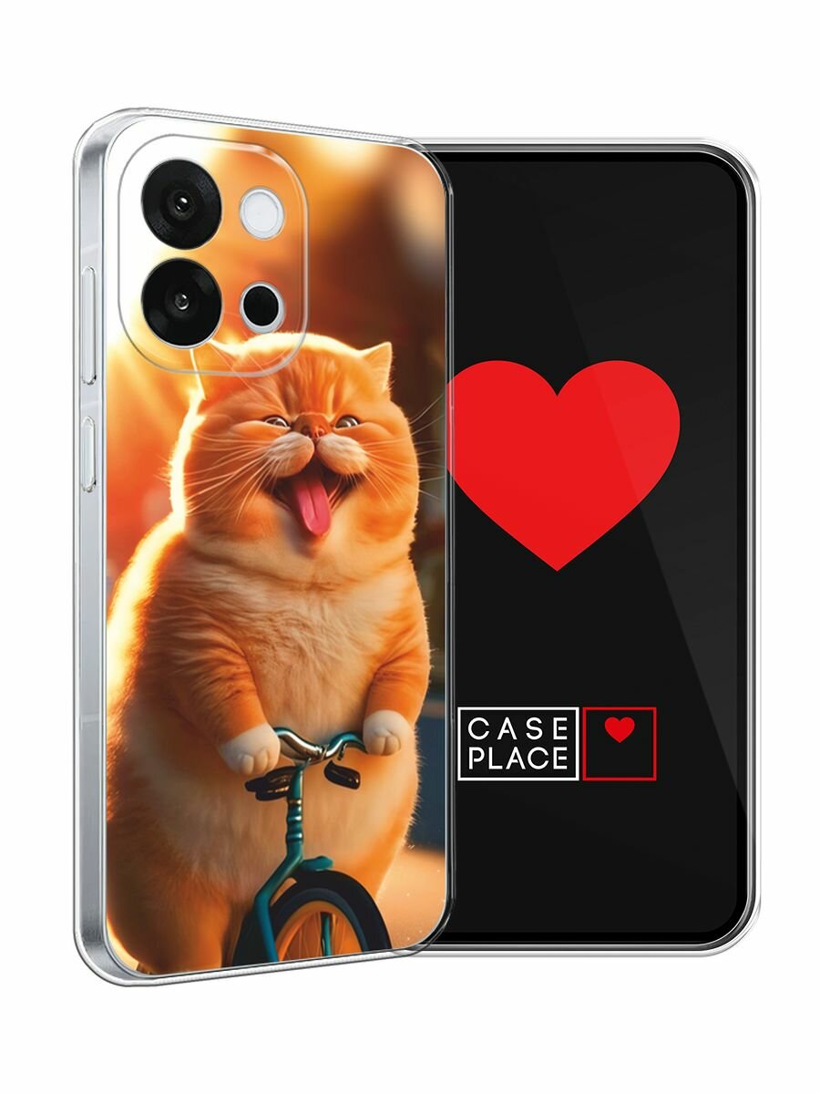 Чехол на OnePlus 13T / Ван Плас 13Т с принтом "Кот на велике" — фото 1