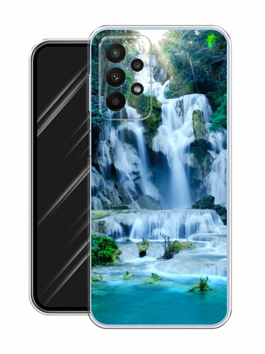 Чехол на Samsung Galaxy A23 / Самсунг Галакси А23 с принтом "Водопад 8" — фото 1