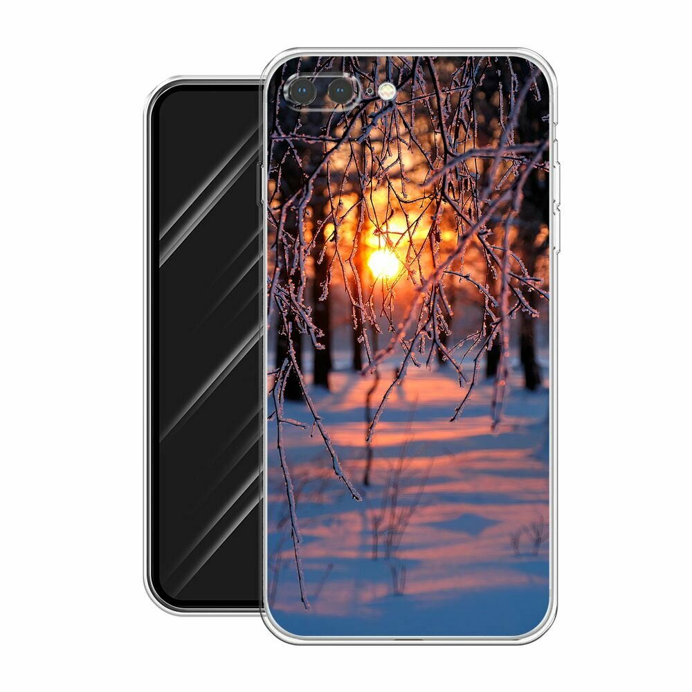 Чехол на Apple iPhone 7 Plus / Айфон 7 Плюс с принтом Зима 7 — фото 1